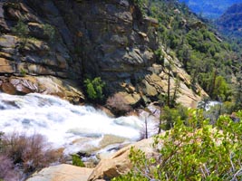 Rincon Trail to Salmon Creek Falls View in The Kern River Sierra